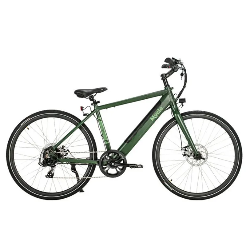 Mycle Cadence Hybrid Electric Bike in Goodwood Green