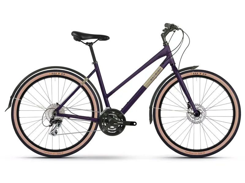 2025 Raleigh Strada City Mid Step Derailleur CL1 Hybrid Bike in P